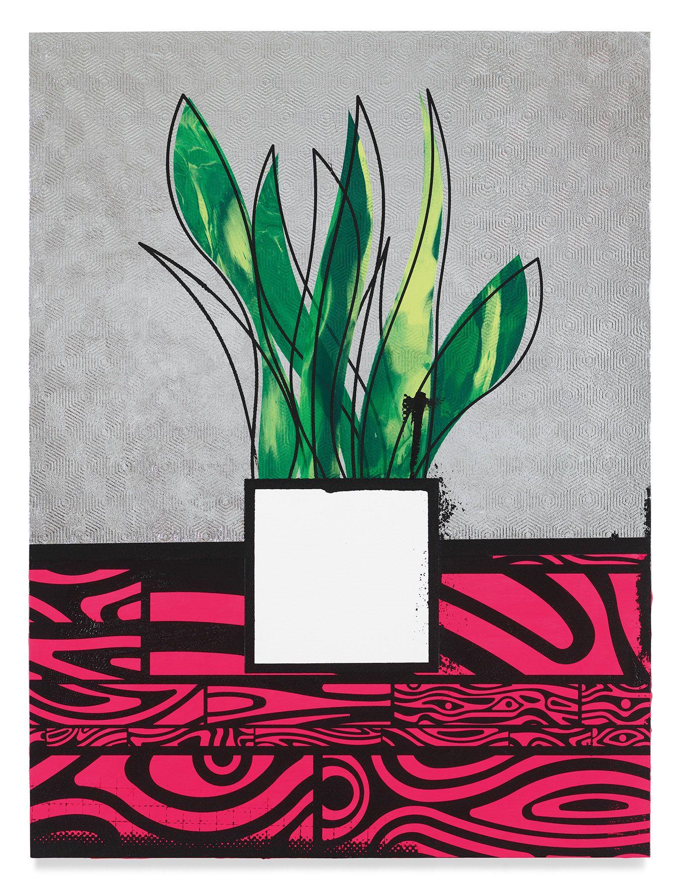 Ryan McGinness - Potted Plant Portrait (Wait) For Sale at 1stDibs