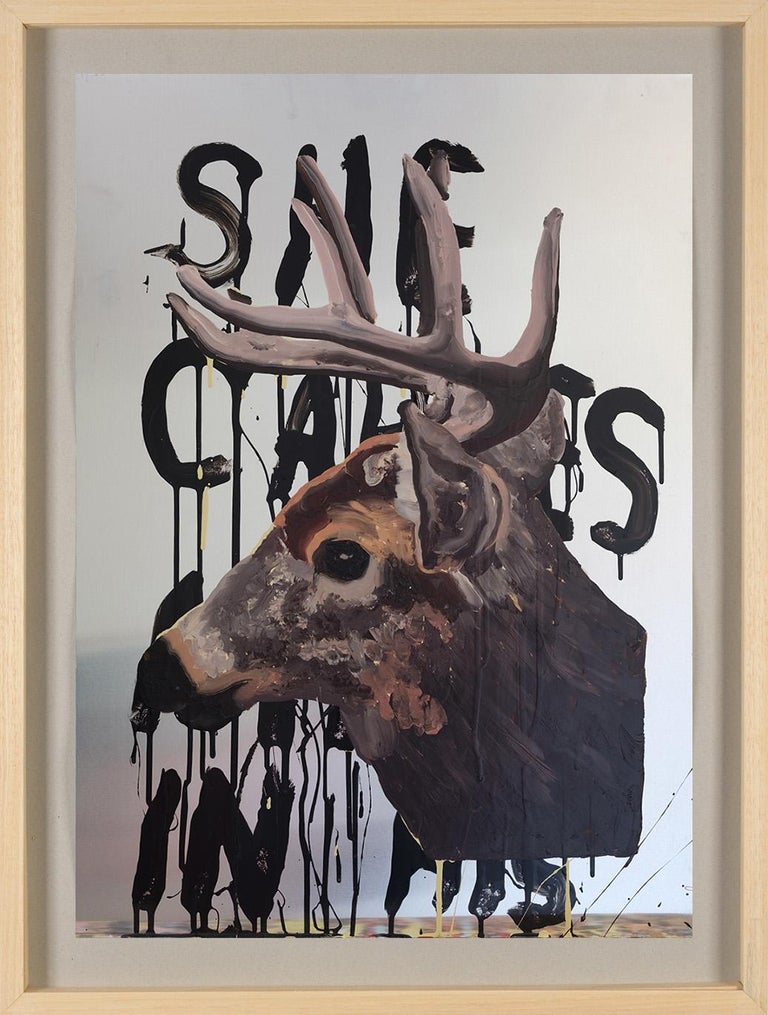 Ryan Mendoza - Censored with deer, number 1 For Sale at 1stDibs