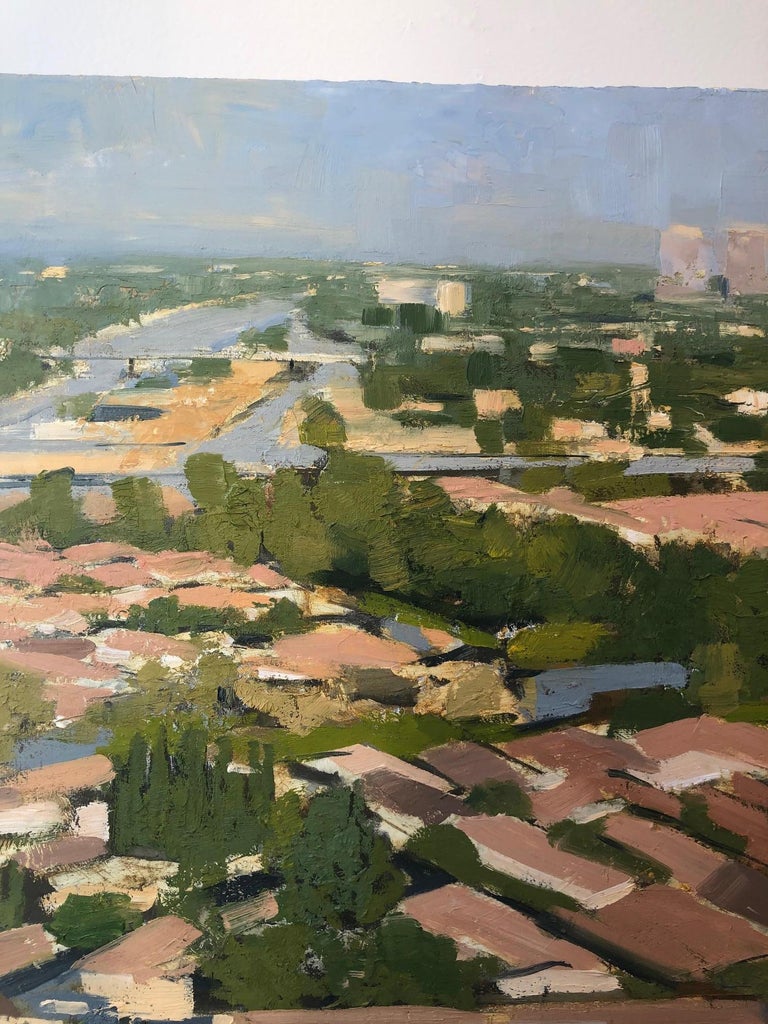 Ryan Reynolds - Sprawl No. 10 / architecture abstract city oil painting ...