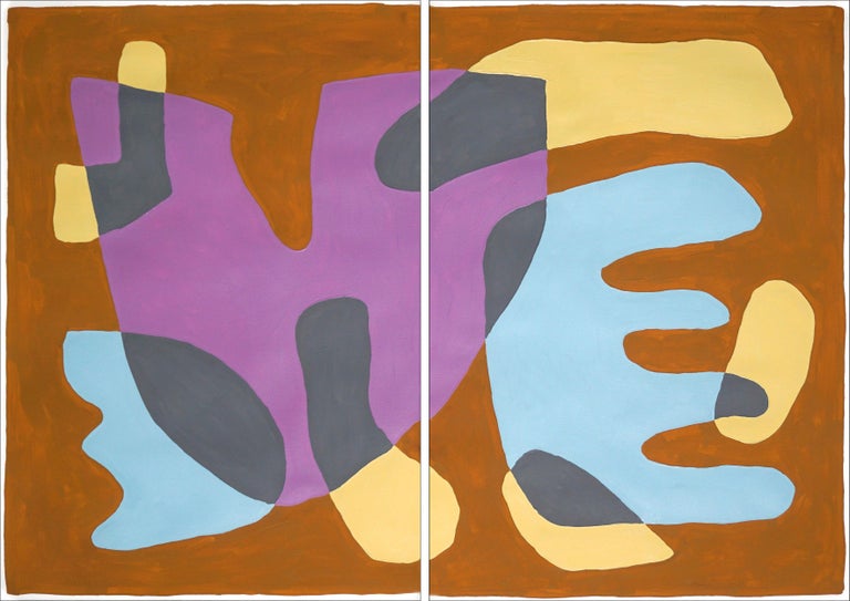 Ryan Rivadeneyra - Great Barrier Reef Diptych, Overlapping Coral Shapes ...