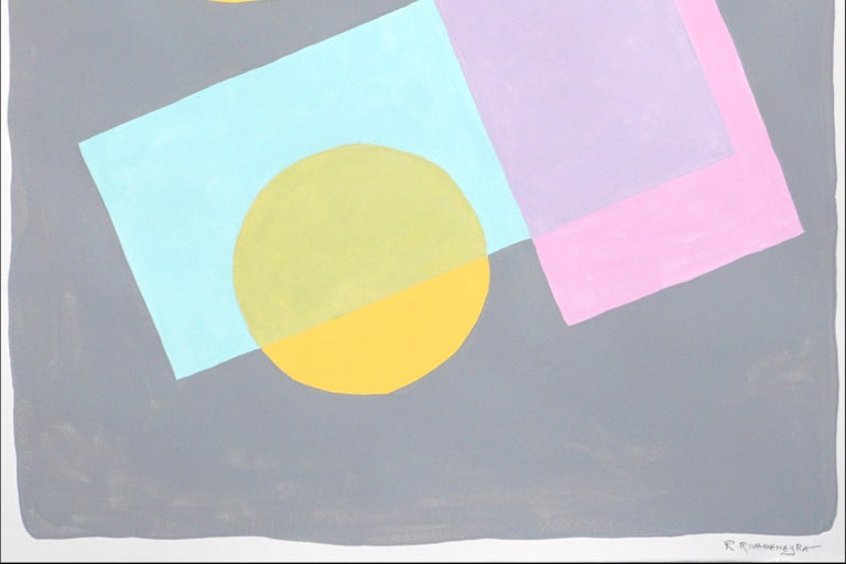 Ryan Rivadeneyra - Pastel Constructivist Forms, Soft Tones Geometric ...