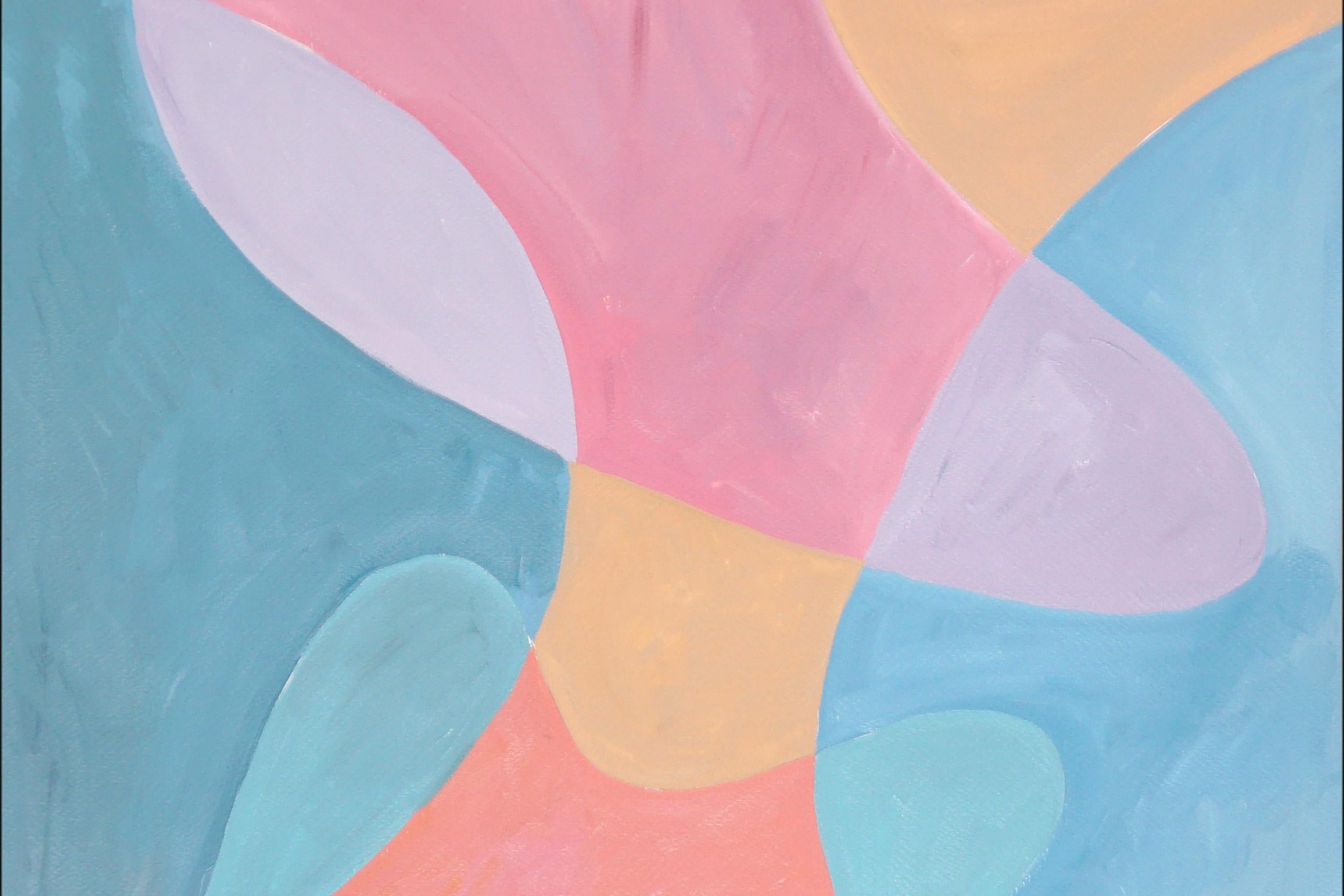 Ryan Rivadeneyra - Summer Beach Puddles, Coral Tones, Turquoise Kidney Pools, Abstract Modern ...