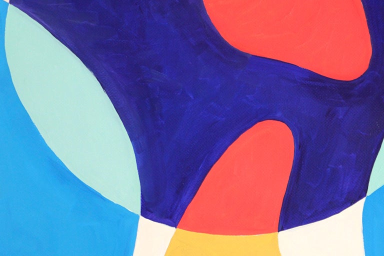 Ryan Rivadeneyra - Swimming Pools in The Desert, Abstract Modern Shapes in Primary Tones ...