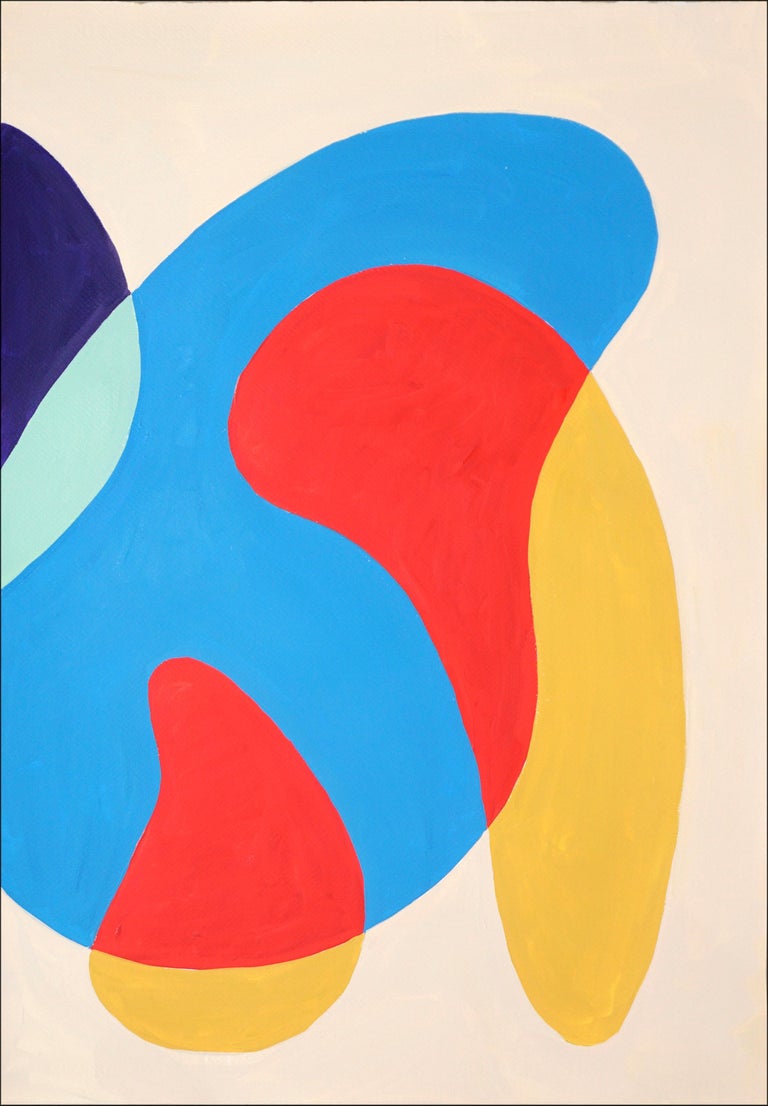 Ryan Rivadeneyra - Swimming Pools in The Desert, Abstract Modern Shapes in Primary Tones ...