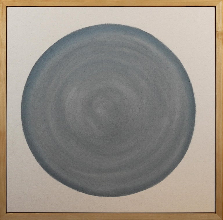 Ryan Snow - Circle In Blue-Grey no. 2 For Sale at 1stDibs
