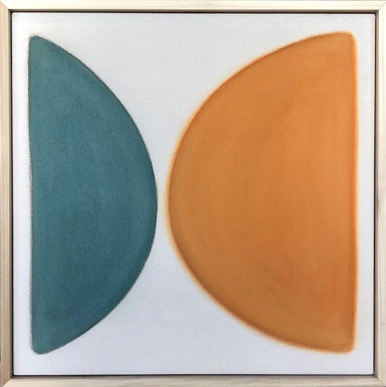 Ryan Snow - Half Ovals in Grey and Ochre no. 1 For Sale at 1stDibs
