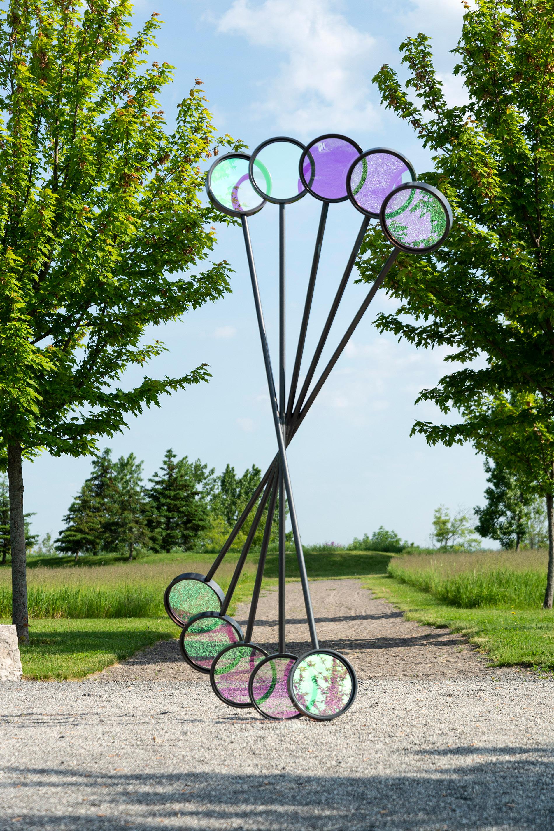 Ryan Van Der Hout - Chromatica - tall, geometric abstract, powder ...