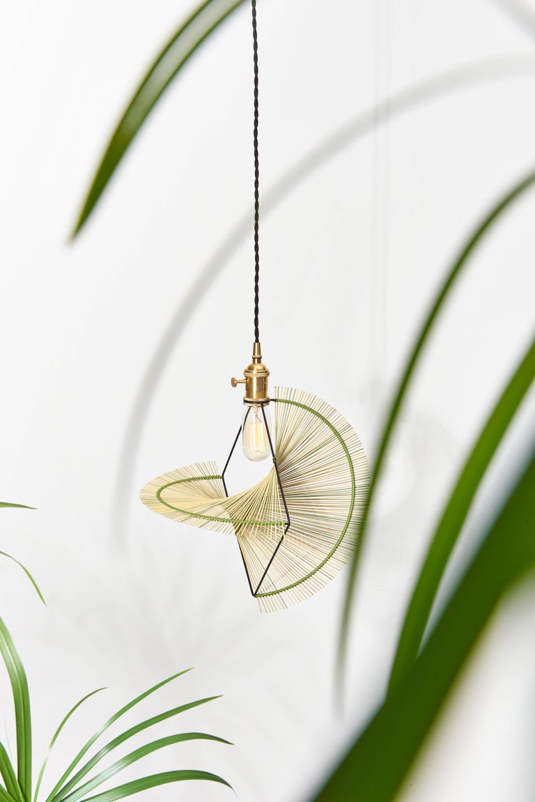 Ryar Light, Umbrella Sedge Handcrafted Pendant at 1stDibs