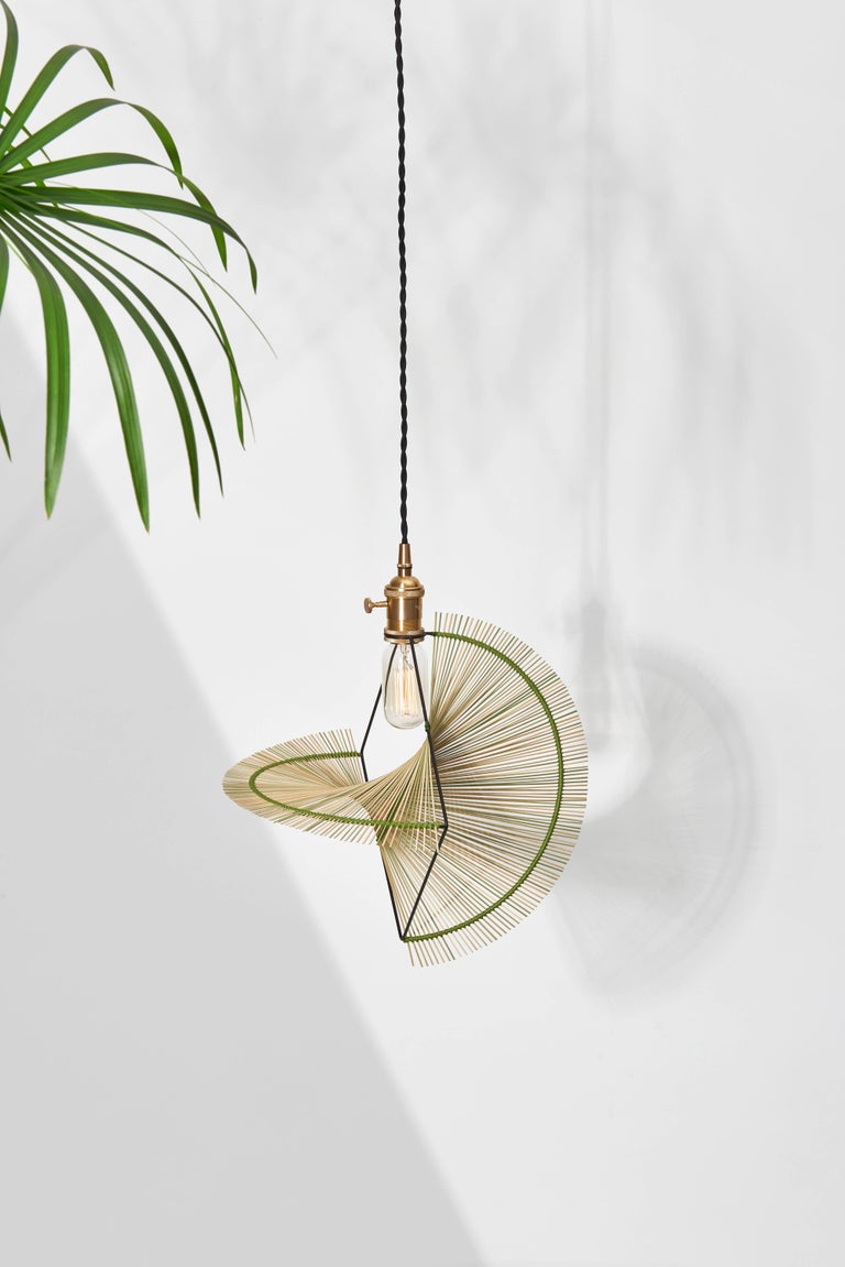 Ryar Light, Umbrella Sedge Handcrafted Pendant at 1stDibs