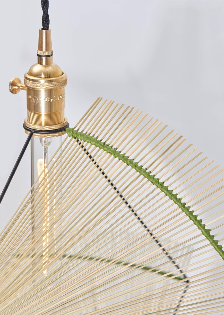 Ryar Light, Umbrella Sedge Handcrafted Pendant at 1stDibs
