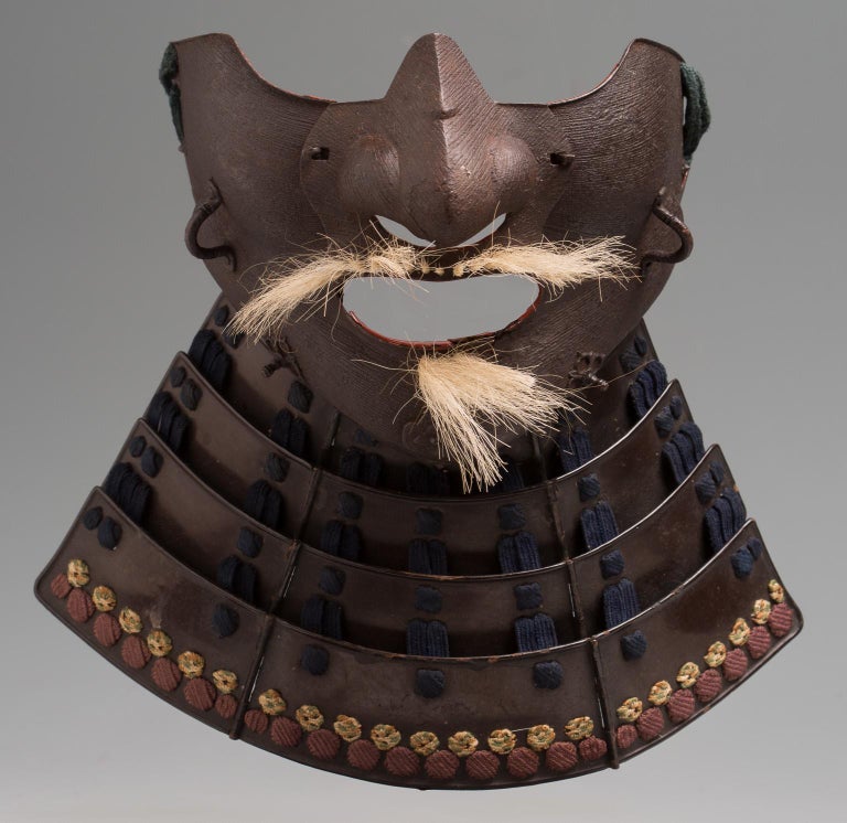 Ryūbu Menpō Half Mask for Samurai Armor, Kaga Myōchin School, 17th ...