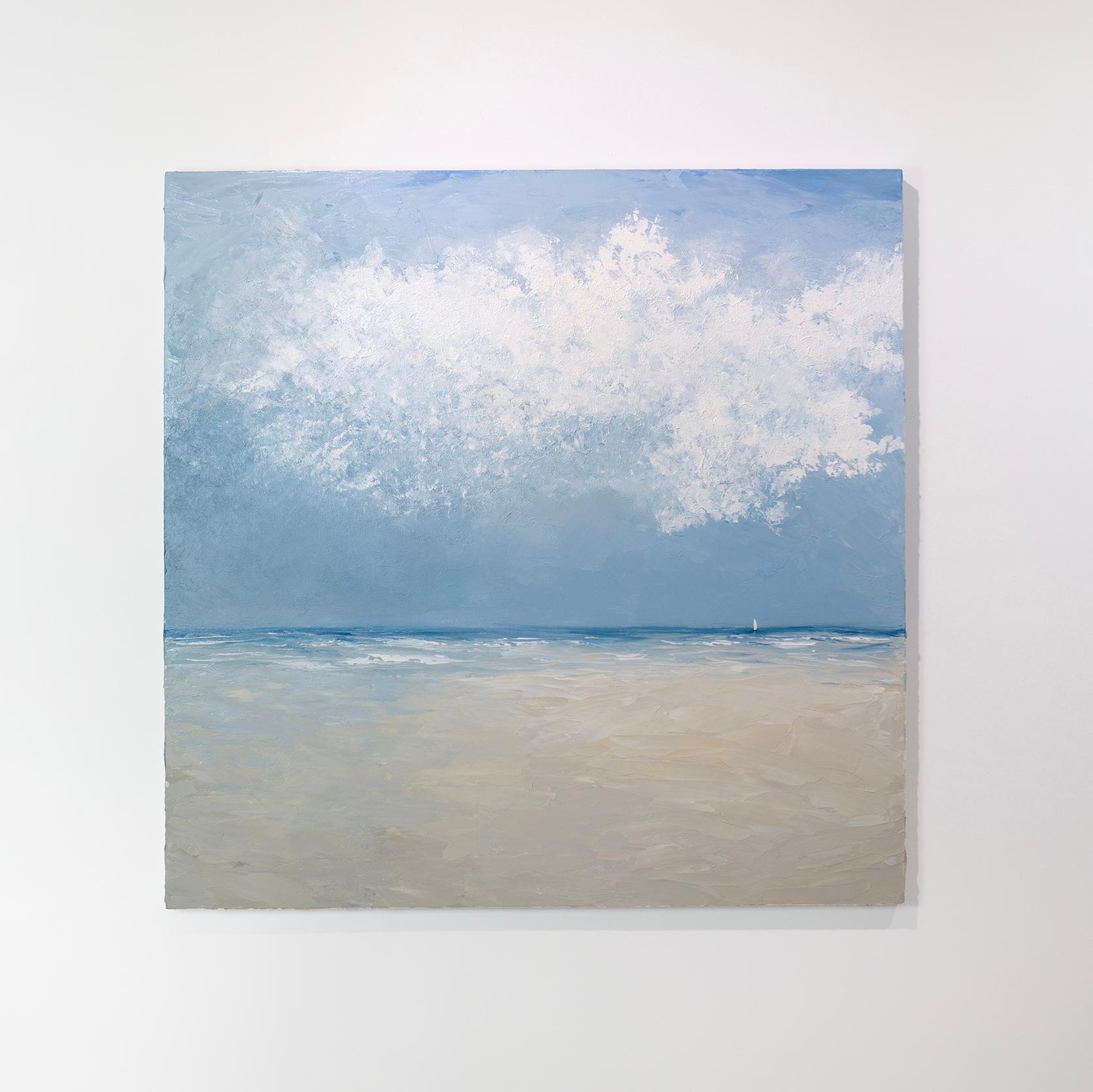 Ken Elliott - 'Water and Sky In Flow', Large Transitional Colorful ...