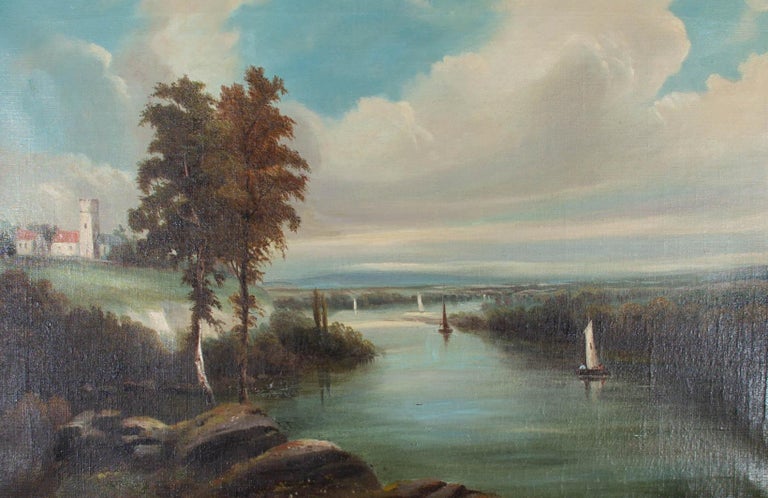 S. Hall - S. Hall - Early 20th Century Oil, A Fine day for Sailing For ...