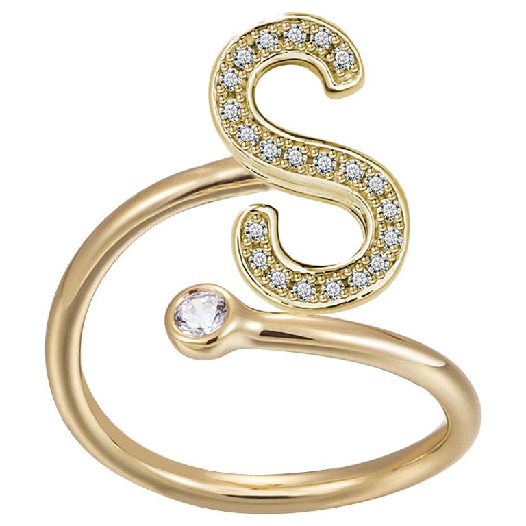 Initial L Ring - 57 For Sale on 1stDibs