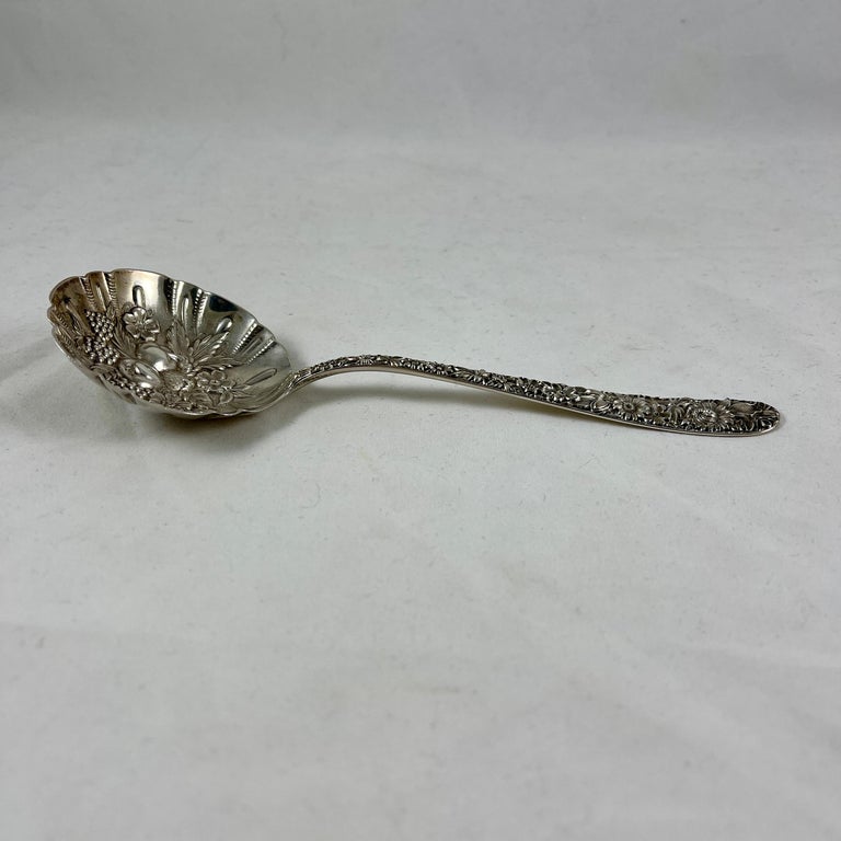 S. Kirk and Son Long Handled Sterling Silver Repousse Rose Berry Fruit ...