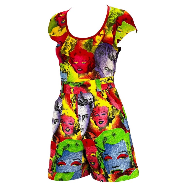 S/S 1991 Gianni Versace Couture Marilyn Monroe Pop Art Warhol Print Set ...