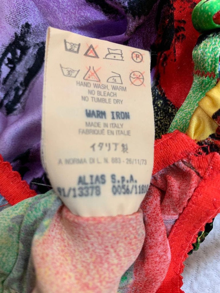 S/S 1991 Gianni Versace Silk Bra Marilyn Monroe James Dean Andy Warhol ...