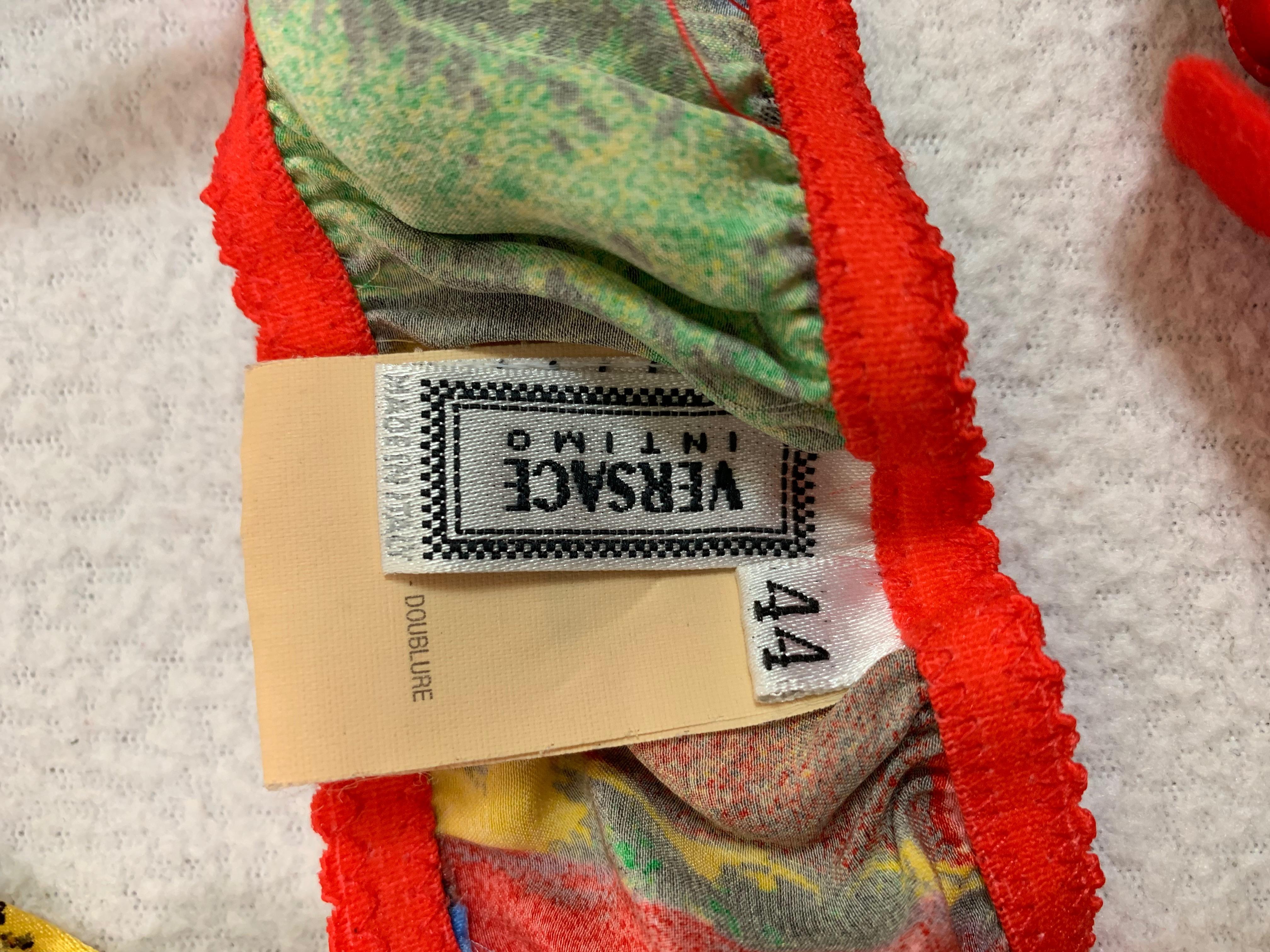 S/S 1991 Gianni Versace Silk Bra Marilyn Monroe James Dean Andy Warhol ...