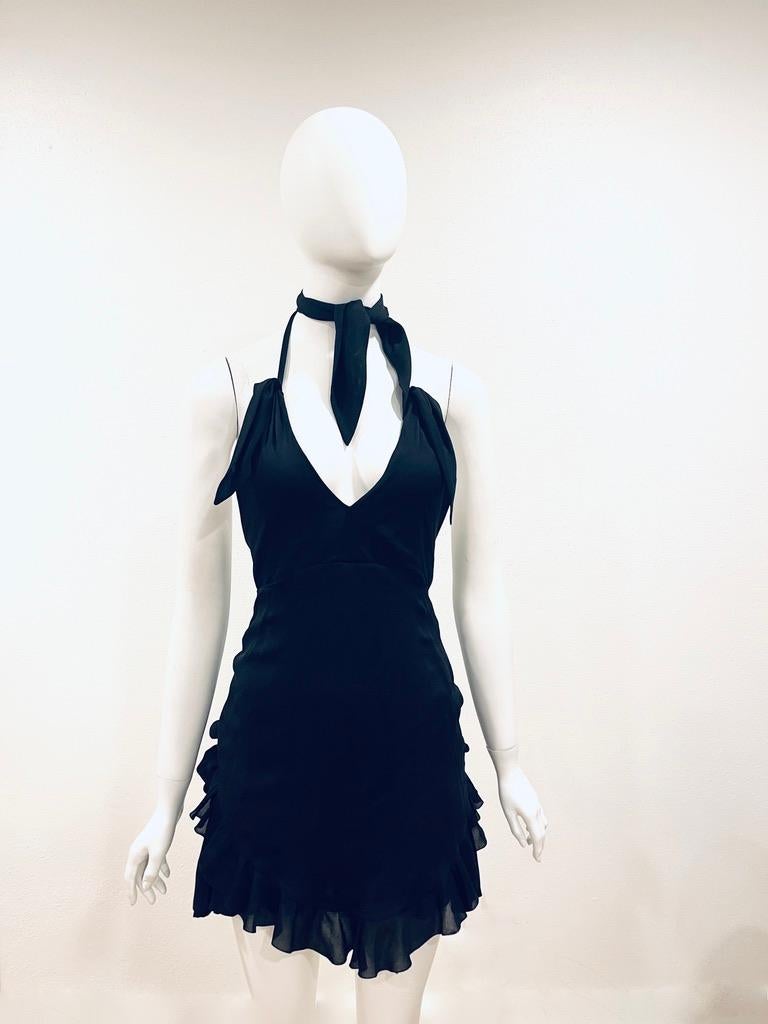 S/S 1992 Chanel by Karl Lagerfeld Backless Apron Mini Dress at 1stDibs ...