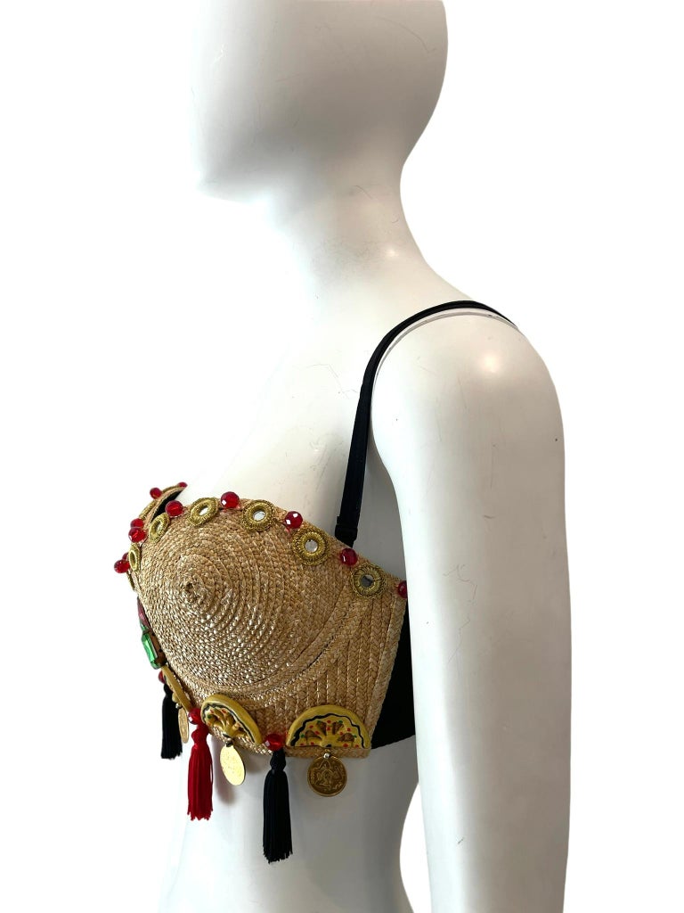 S/S 1992 Dolce and Gabbana 'La Dolce Vita' Cone Bra Top For Sale at 1stDibs