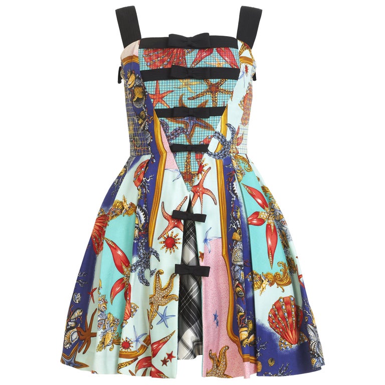 S/S 1992 Vintage Gianni Versace Tresor de la Mer Dress at 1stDibs