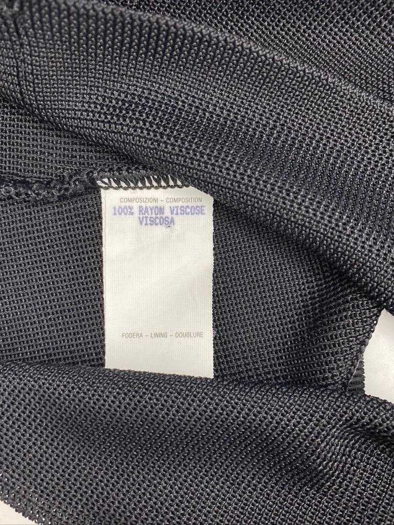 S/S 1997 Gucci by Tom Ford Backless Black Knit Viscose Semi-Sheer ...