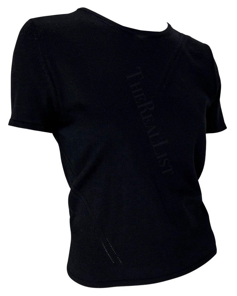 S/S 1997 Gucci by Tom Ford Open Back Black Stretch Knit Short-Sleeve ...