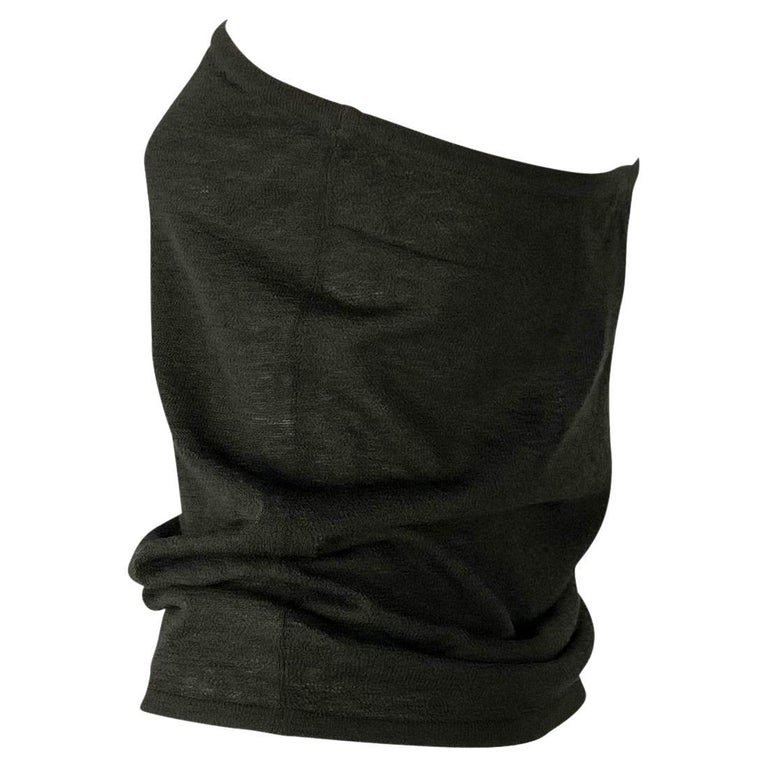 S/S 1997 Gucci by Tom Ford Runway Olive Green Stretch Knit Wool Blend ...
