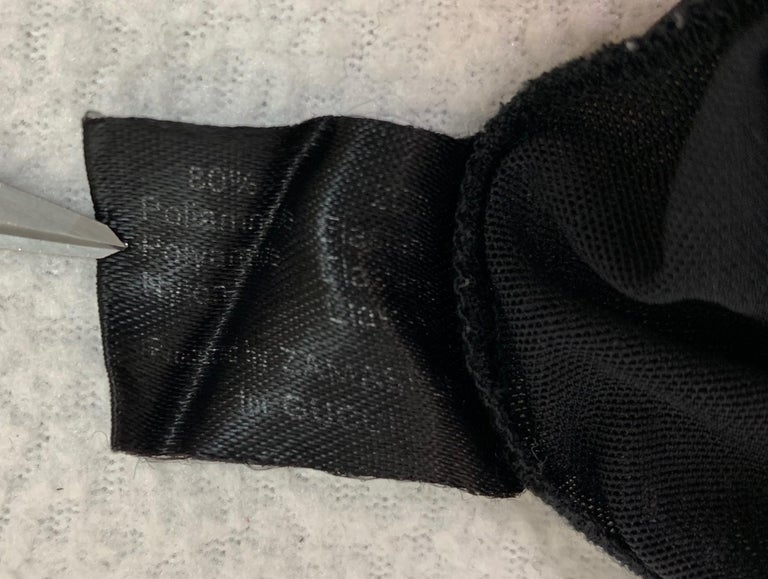 S/S 1998 Gucci Black Crystal G Logo Bra and Sheer Mesh Top Set at ...