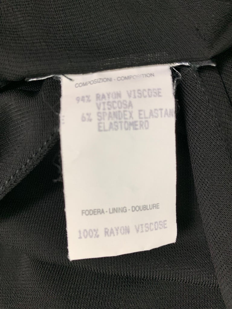 S/S 1998 Gucci by Tom Ford Black Sheer Body Panel Plunging Back Gown ...