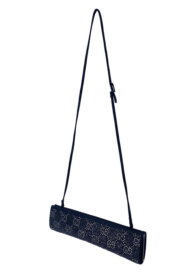 S/S 1998 Gucci by Tom Ford Crystal 'GG' Rhinestone G Buckle Shoulder ...
