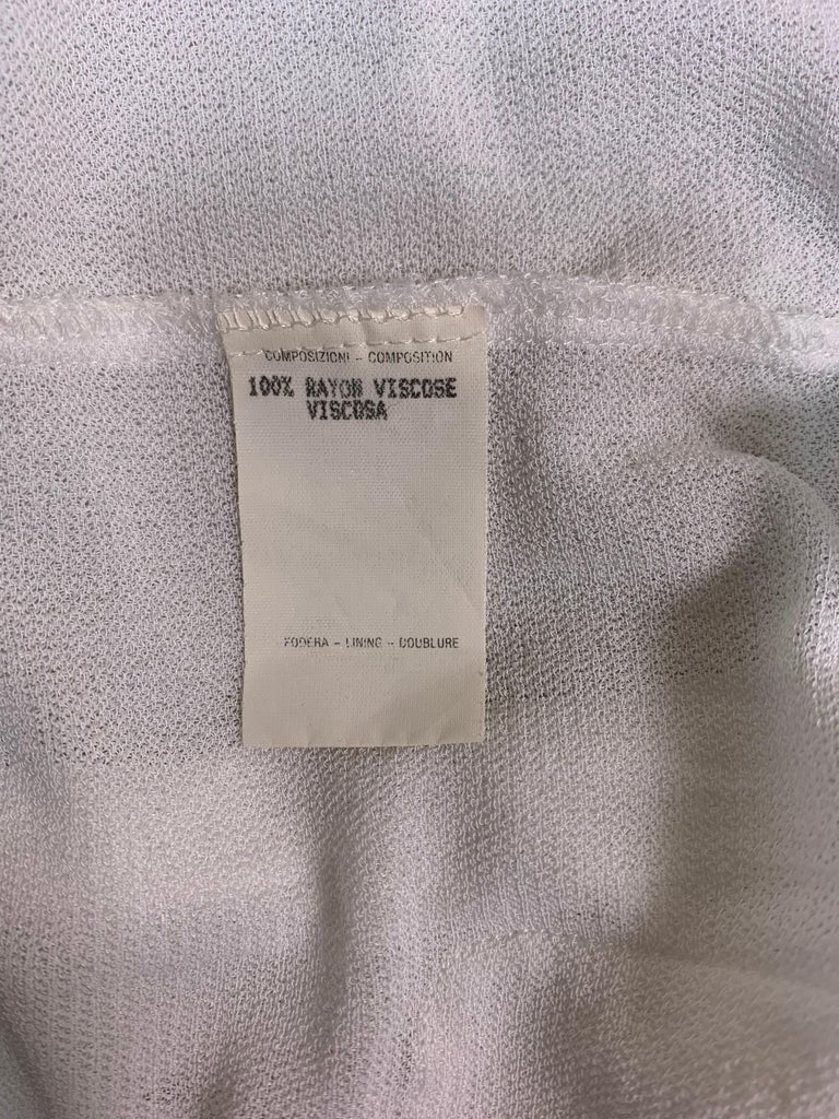 S/S 1998 Gucci by Tom Ford Sheer White GG Logo Buckle Top at 1stDibs