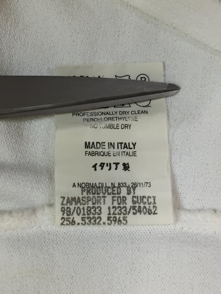 S/S 1998 Gucci by Tom Ford White Knit Tank Top T-Strap Cami at 1stDibs