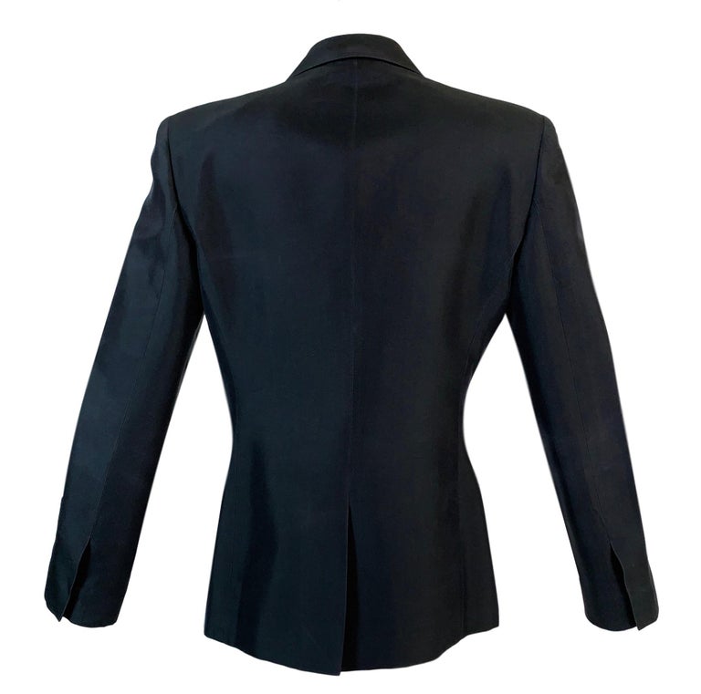 S/S 1998 Gucci Tom Ford RARE Runway Crystal Black Structured Jacket For ...