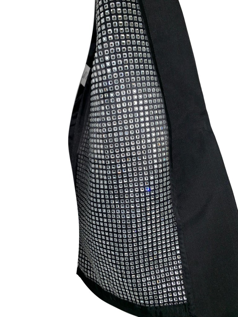 S/S 1998 Gucci Tom Ford RARE Runway Crystal Black Structured Jacket For ...