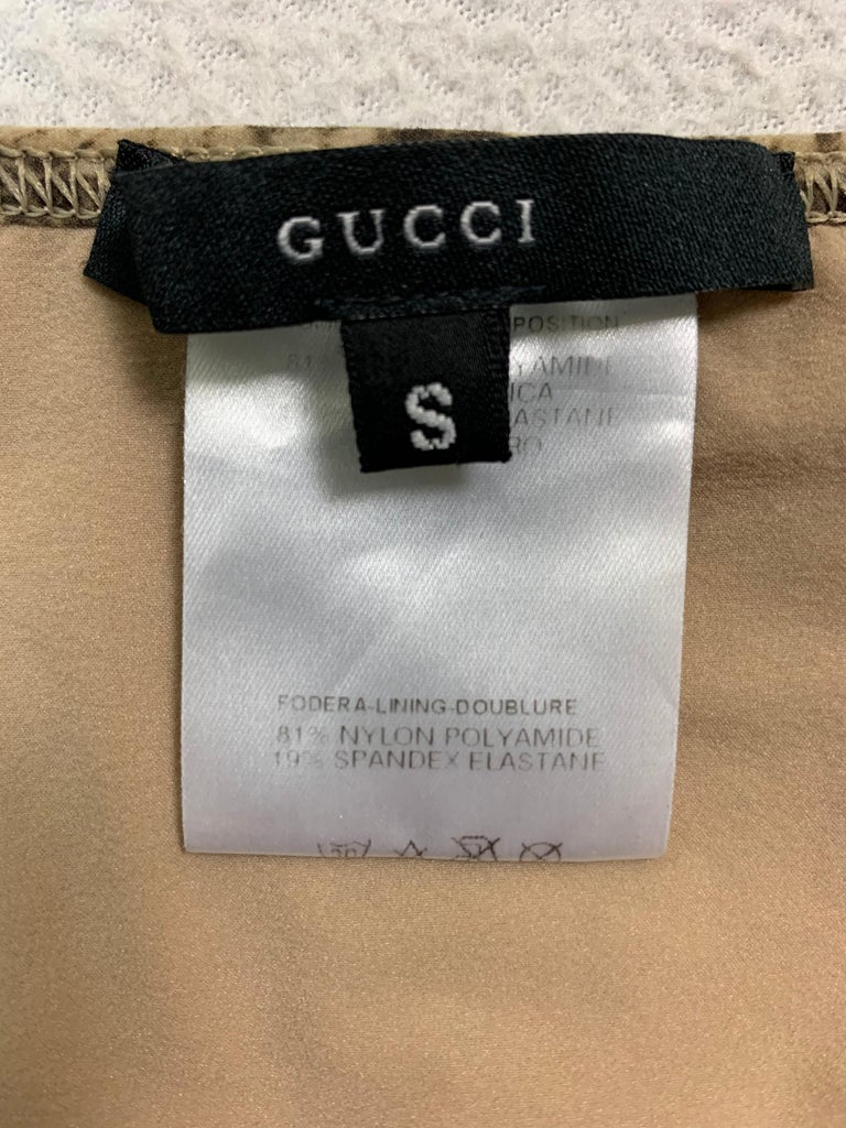 S/S 2000 Gucci Tom Ford Runway Snakeskin Print Cut-Out Monokini ...