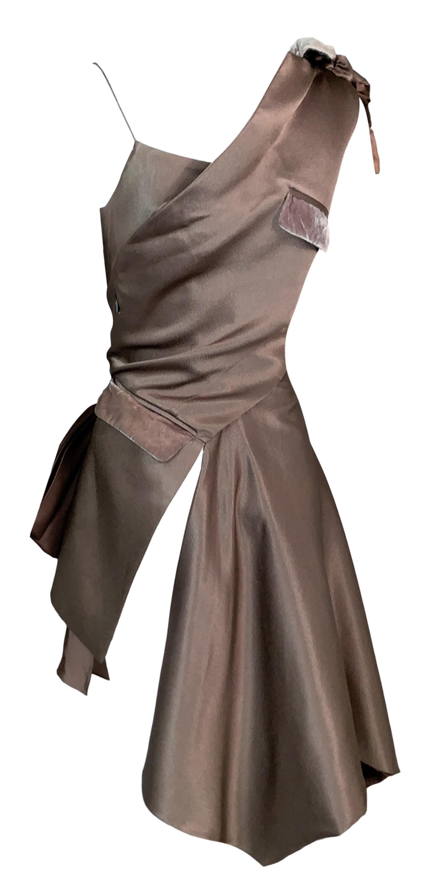 S/S 2000 John Galliano Runway Avant Garde Bow Mini Dress For Sale at ...