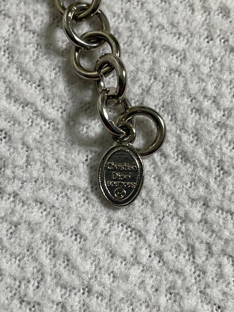 S/S 2001 Christian Dior John Galliano Huge Mercedes D Logo Silver Chain ...