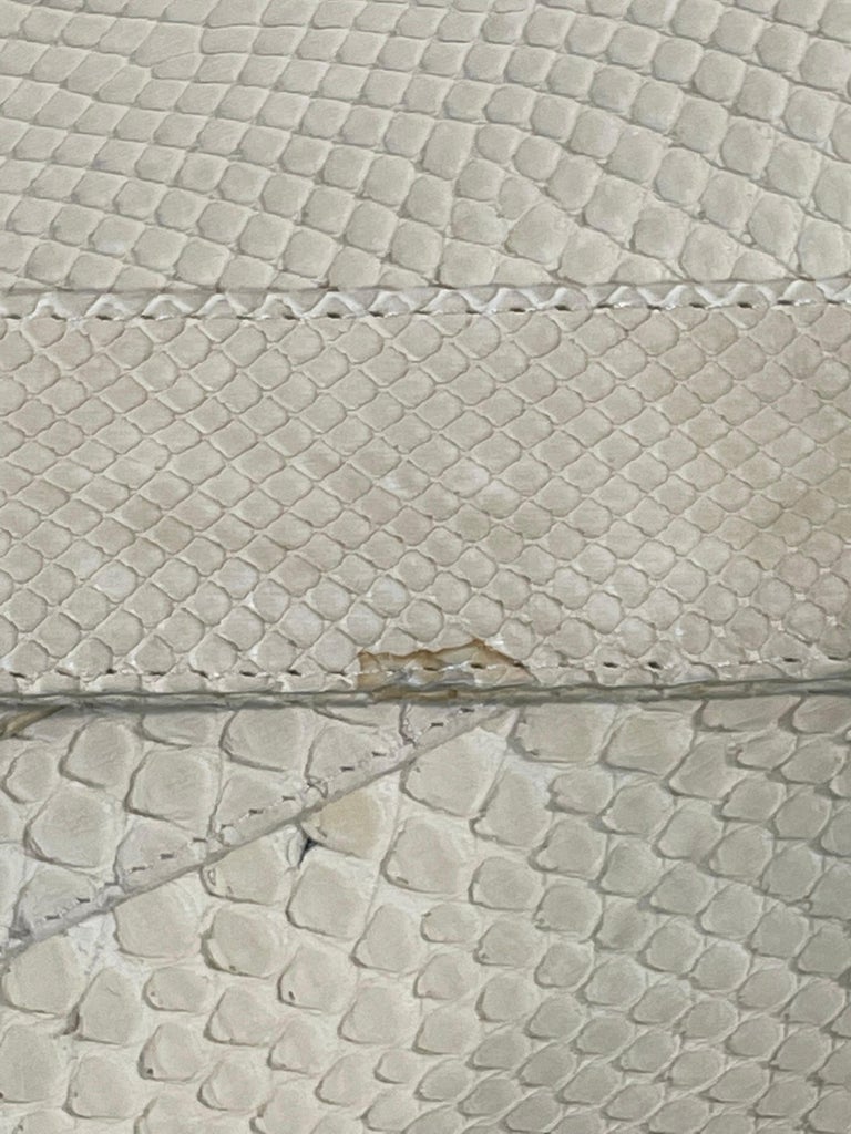 S/S 2002 Christian Dior John Galliano Runway Ivory Python Trench Coat ...