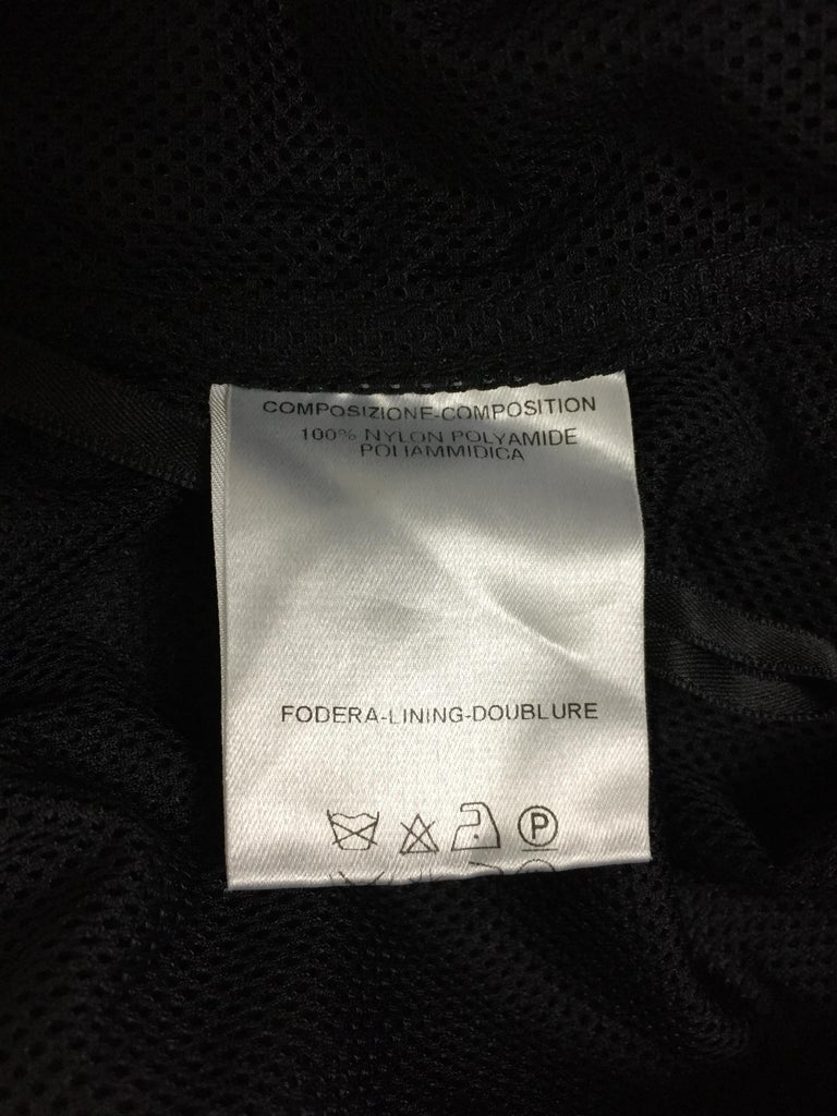 S/S 2002 Gucci Tom Ford Black Mesh Plunging Zipper Bodysuit and Shorts ...