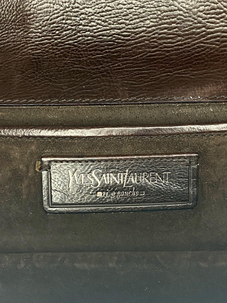 S/S 2002 Yves Saint Laurent by Tom Ford Pierced Leather Safari Clutch ...