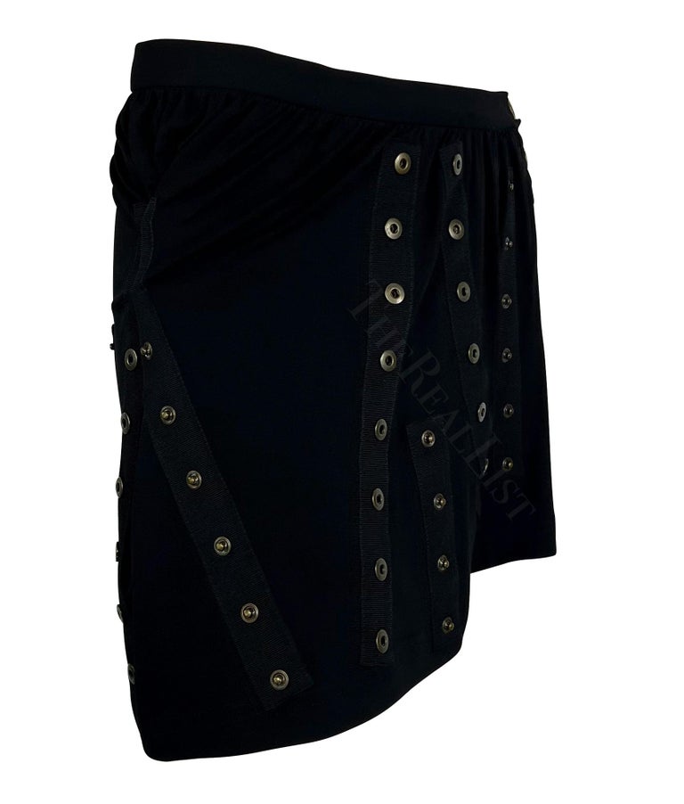 S S 2003 Dolce And Gabbana ‘sex And Love Black Snap Wrap Stretch Jersey