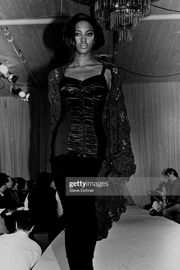 S/S 2003 Dolce and Gabbana 'Sex and Love' Sheer Bustier Satin Panel ...