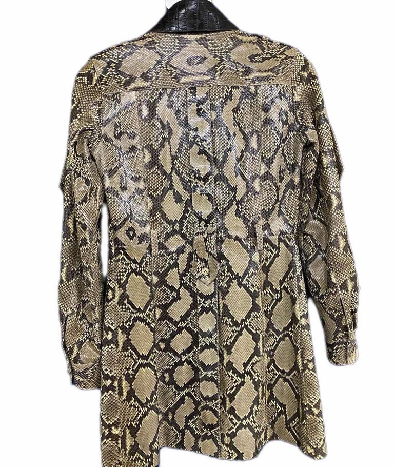 S/S 2005 Dolce and Gabbana python and alligator skin trench at 1stDibs
