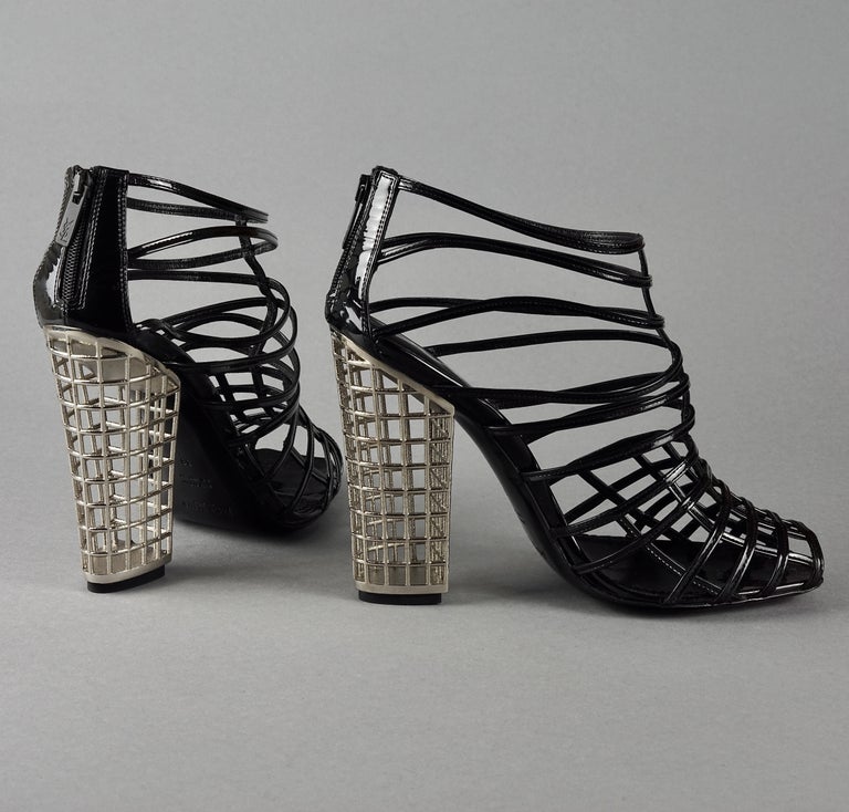 S/S2009 YVES SAINT LAURENT Ysl Cage Heel Ankle Boots For Sale at ...