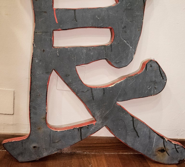 S XIX Red lacquered wood Chinese letters , circa 1890. at 1stDibs