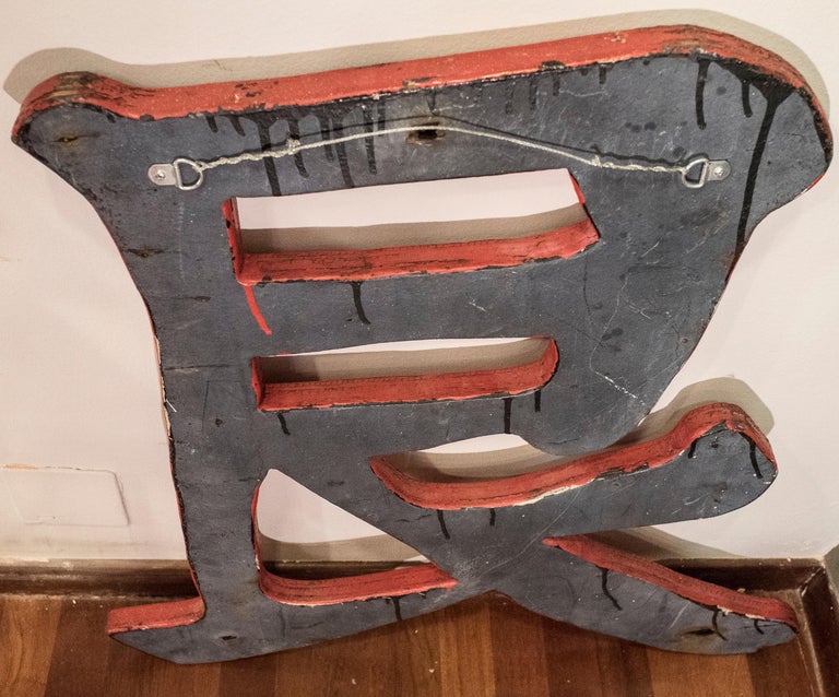 S XIX Red lacquered wood Chinese letters , circa 1890. at 1stDibs