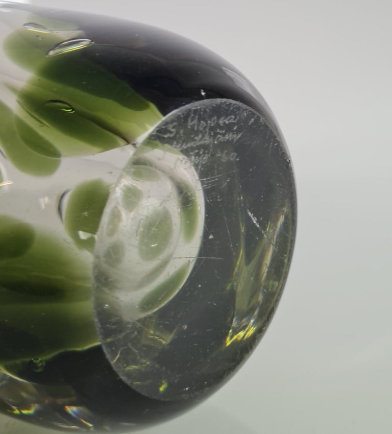 Saara Hopea "Panther" Art Glass Vase at 1stDibs