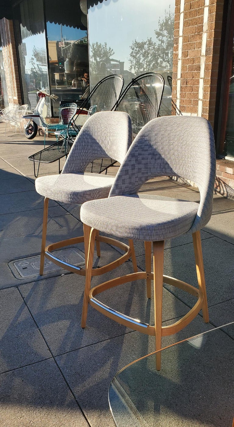 Saarinen Executive Stools Counter Height by Eero Saarinen, Set of 2 For ...