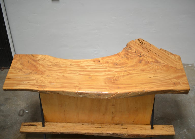Sabino Burl Wood Bar and Stool Set For Sale at 1stDibs | sabino bar
